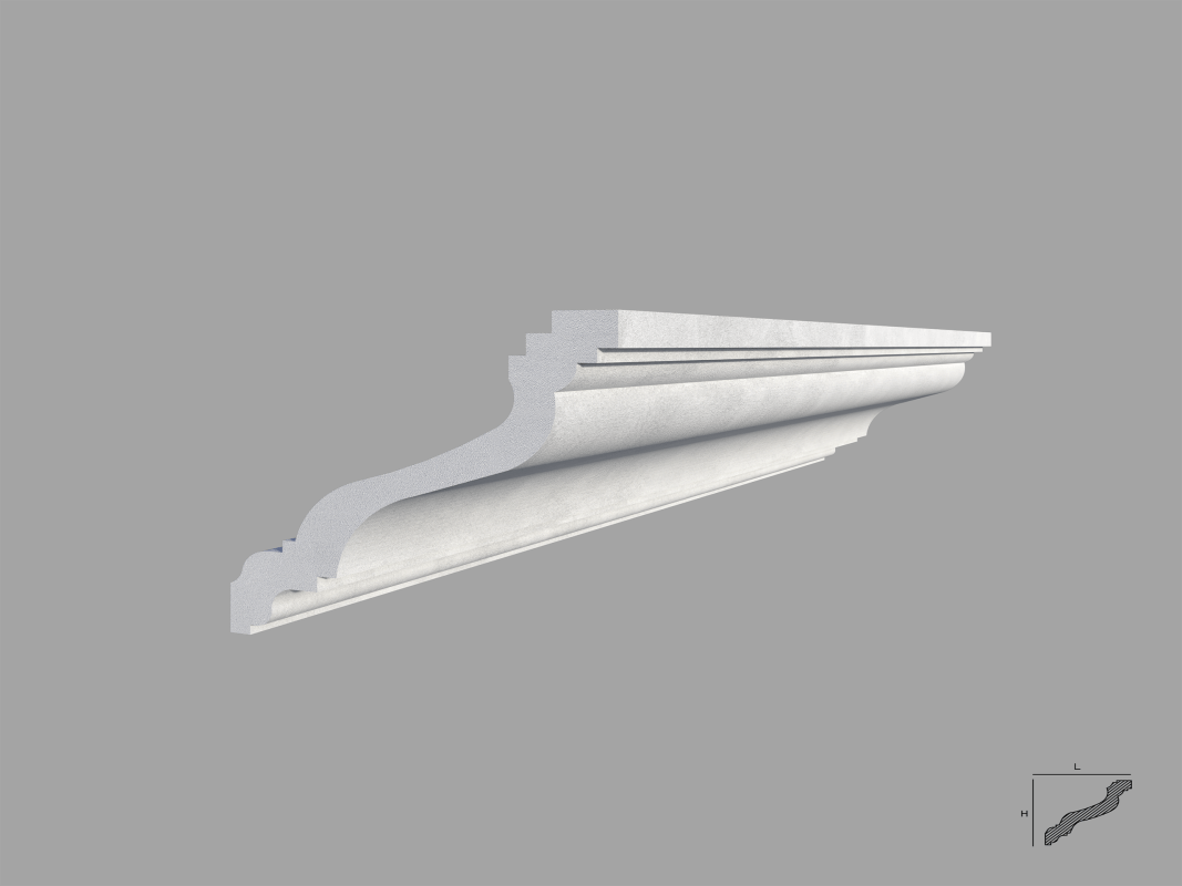 Cornisa Tavan Polistiren & Baghete de Colt - Fabrica de Profile