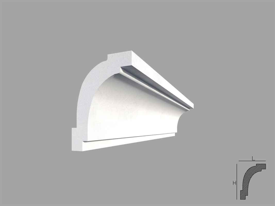 Cornisa Tavan Polistiren & Baghete de Colt - Fabrica de Profile