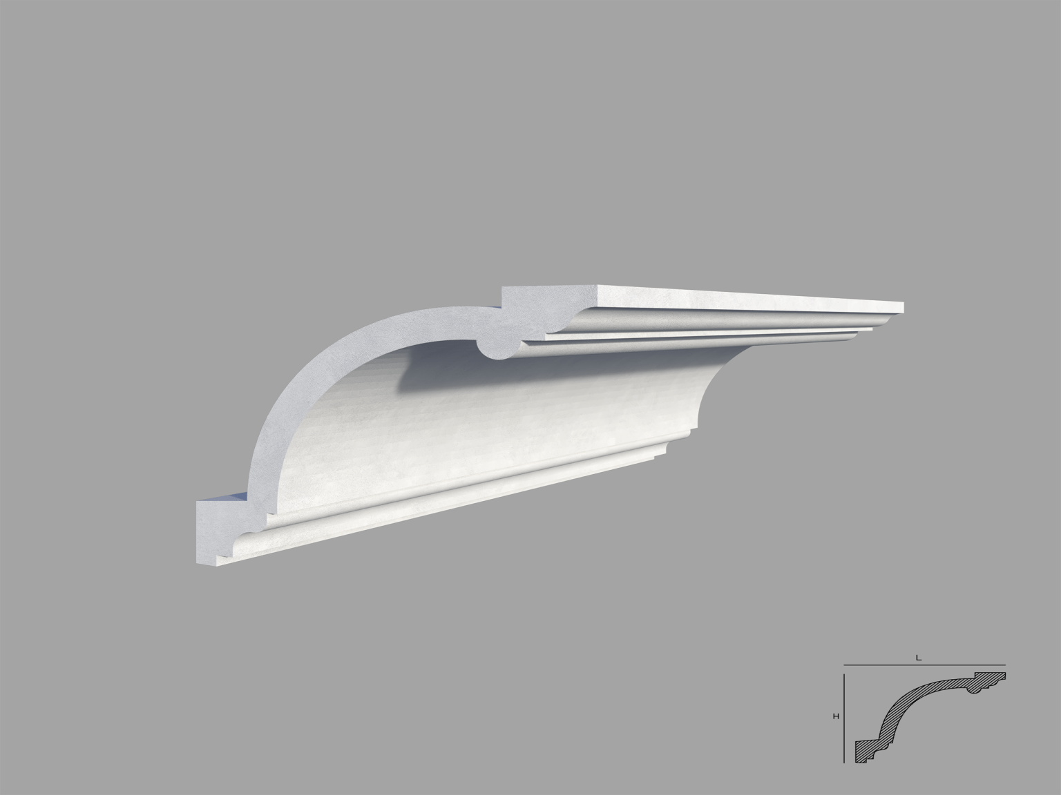 Cornisa Tavan Polistiren & Baghete de Colt - Fabrica de Profile