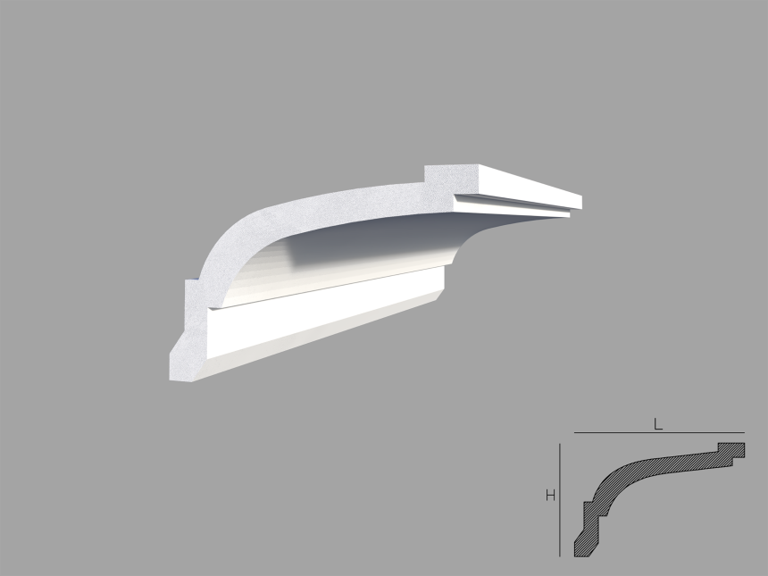 Cornisa Tavan Polistiren & Baghete de Colt - Fabrica de Profile