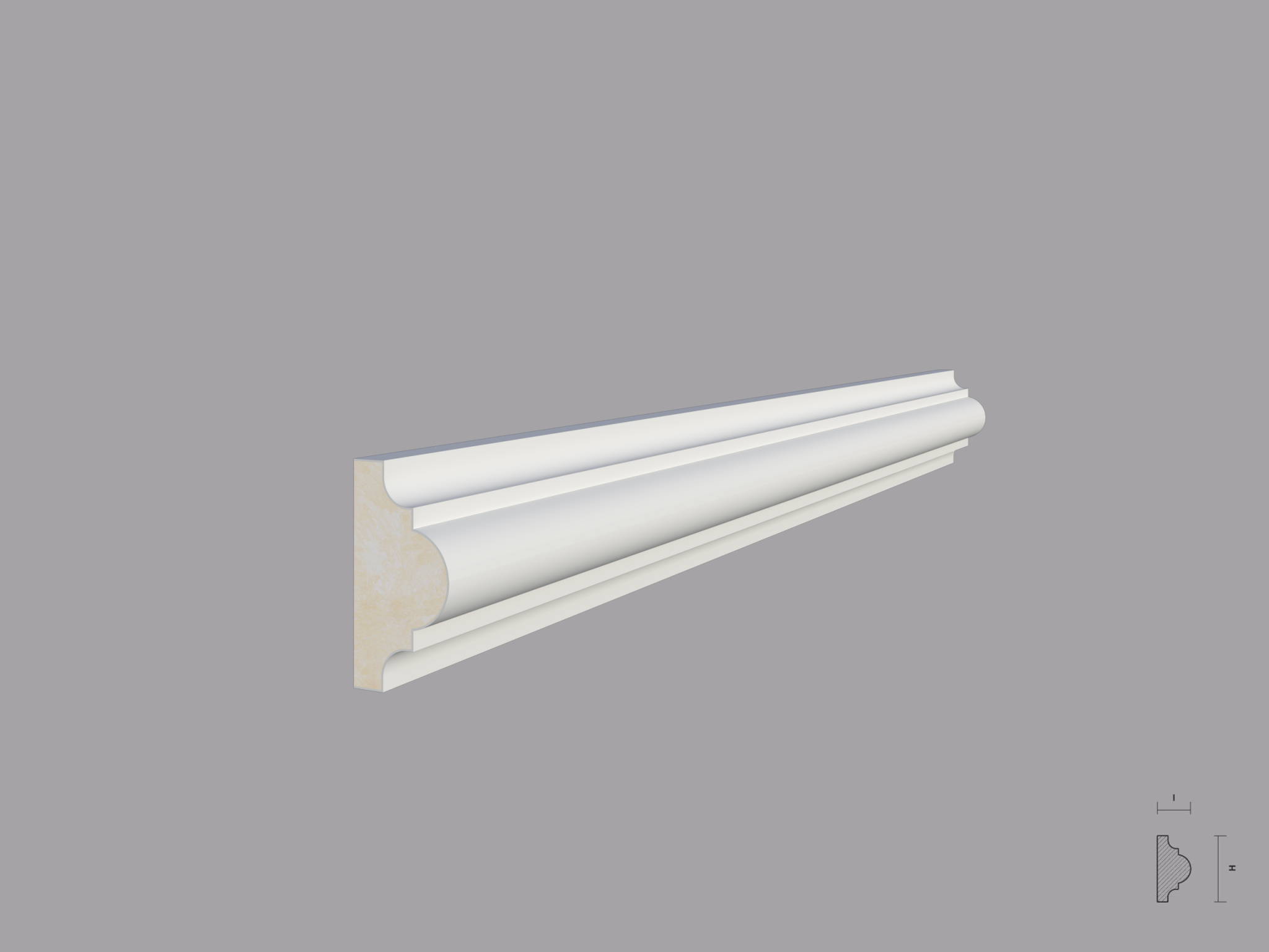 Brau Decorativ Interior din Poliuretan - Fabrica de Profile