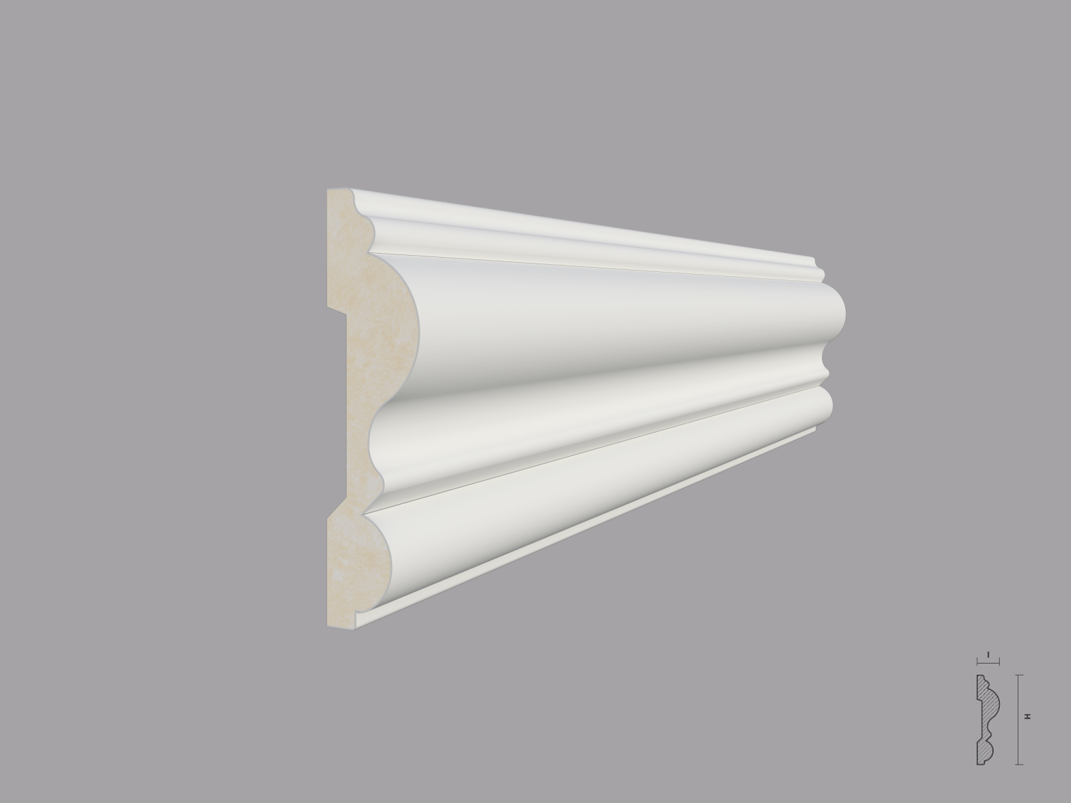 Brau Decorativ Interior din Poliuretan - Fabrica de Profile