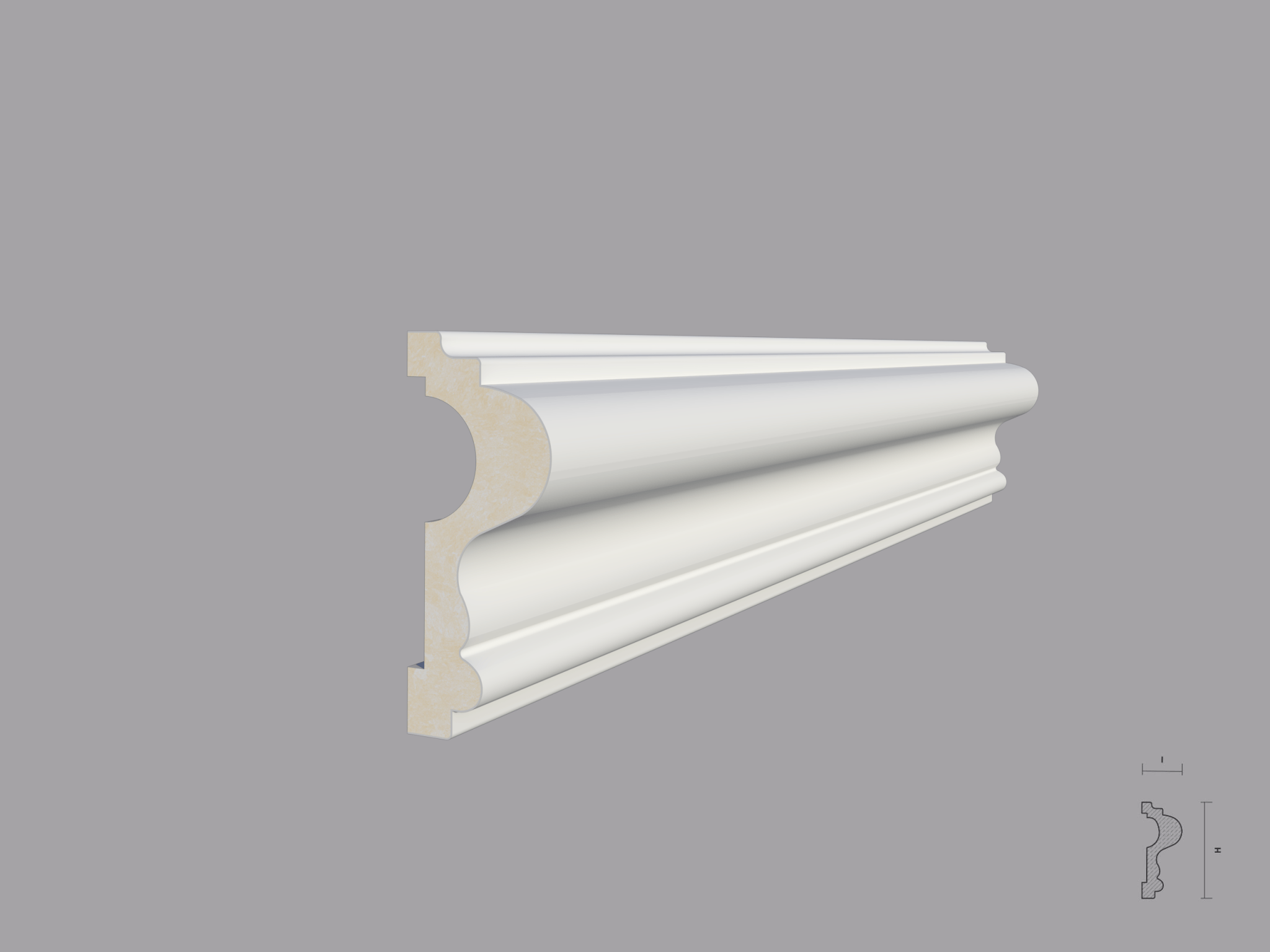 Brau Decorativ Interior din Poliuretan - Fabrica de Profile