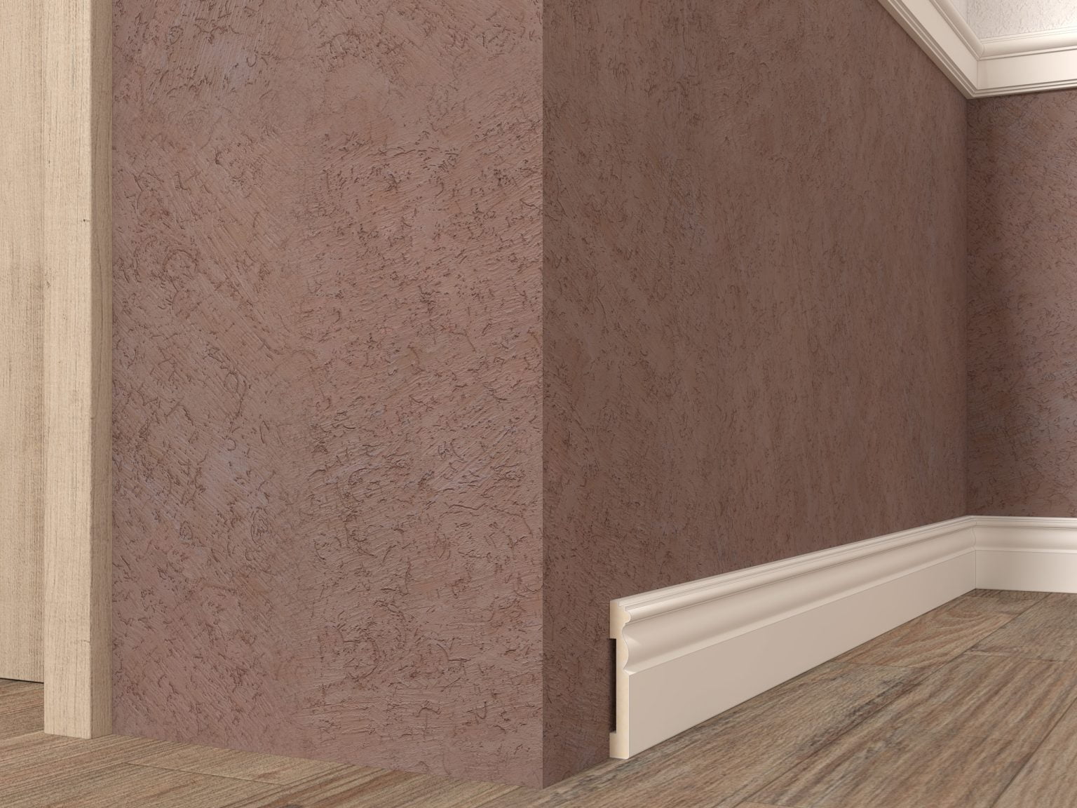 Plinta Alba Decorativa din Poliuretan pentru Parchet - Fabrica de Profile