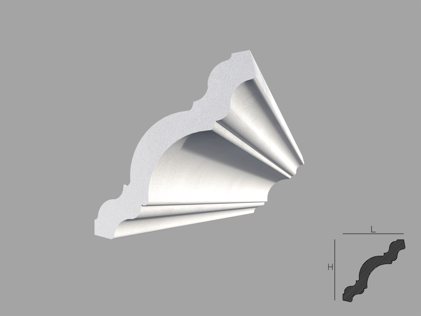 Cornisa Tavan Polistiren & Baghete de Colt - Fabrica de Profile