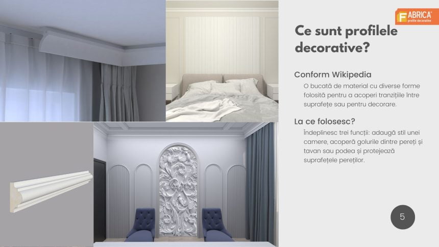 Transformarea designului profilelor decorative - Fabrica de Profile