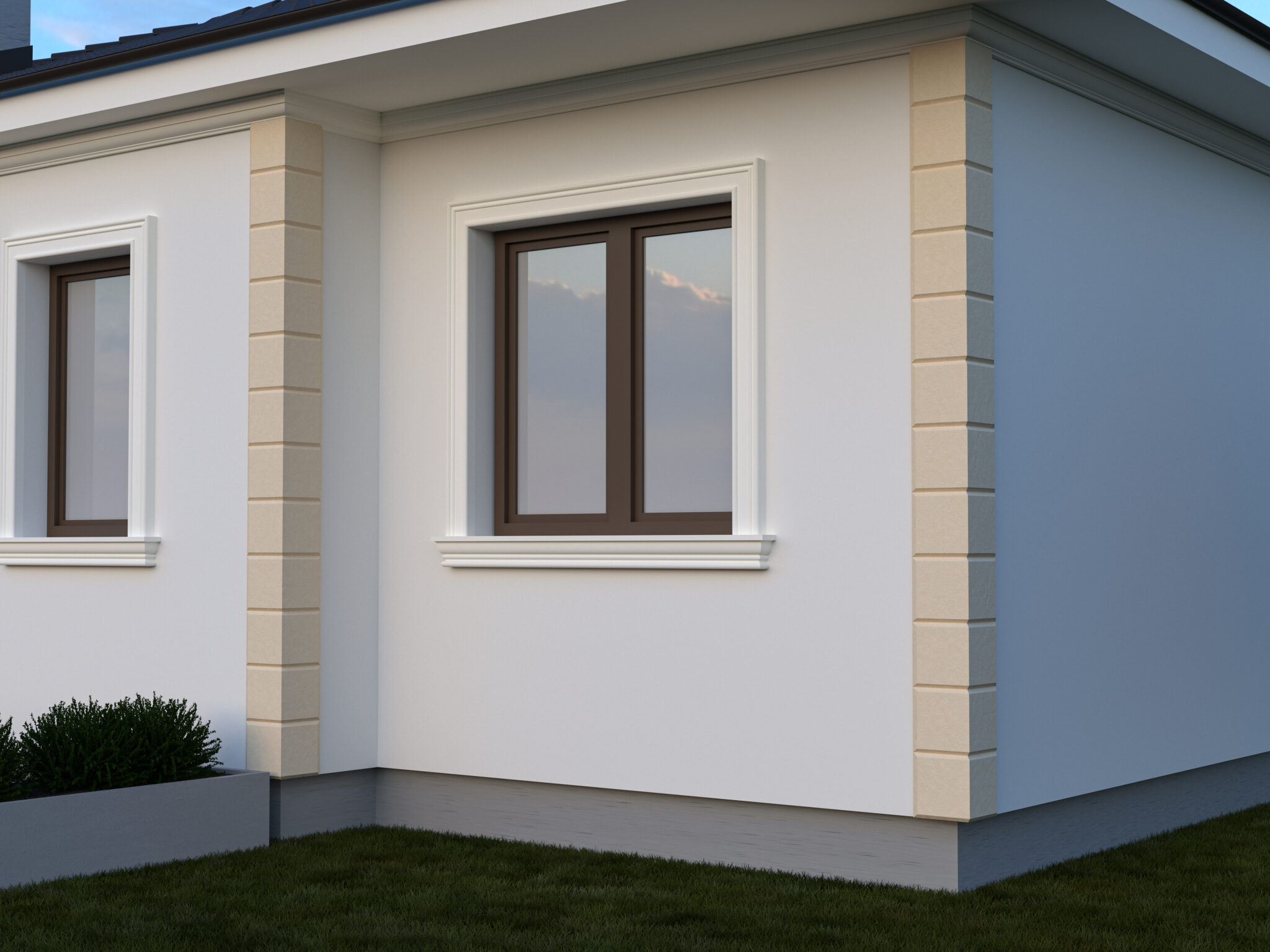 Coltare Decorative Exterior din Polistiren - Fabrica de Profile